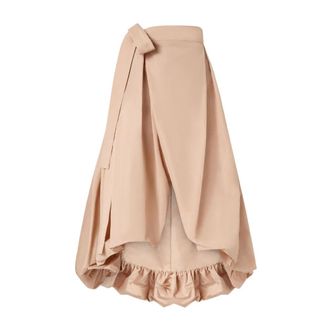 Pinko Seitliche Bindung Vorderschlitz Rock - - Skirts - Damen - Rosa - S