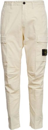 Stone Island Slim-fit Cargo Hose - - Trousers - Herren - Wei&szlig; - W30