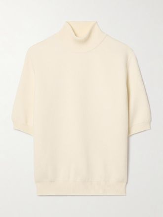 Khaite Pull &Agrave; Col Montant En Laine M&eacute;lang&eacute;e Marco - Ivoire