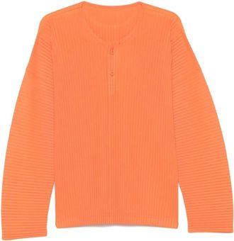 Issey Miyake Homme, Sweatshirts et sweats &agrave; capuche, Orange, Taille: XL Maglia Serafino