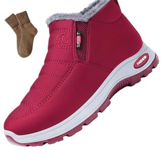 Generic Chaussures orthop&eacute;diques chaudes doubl&eacute;es en peau de mouton avec soutien de la vo&ucirc;te plantaire pour lext&eacute;rieur, Rouge, 42.5 EU