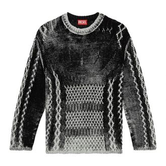 Diesel K-Mione Pullover - - Knitwear - Herren - Schwarzk - L