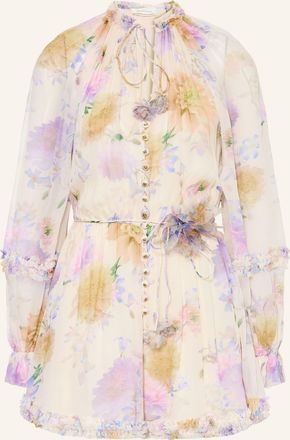 Zimmermann Jumpsuit Luna Mit R&uuml;schen weiss