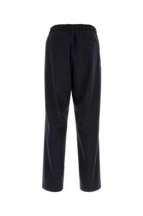 HUGO BOSS Mens Navy Blue Wool Pant Darkblue Exterior: Virgin Pantaloni Trousers
