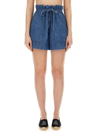 Isabel Marant Ipolyte Denim Shorts - Blue
