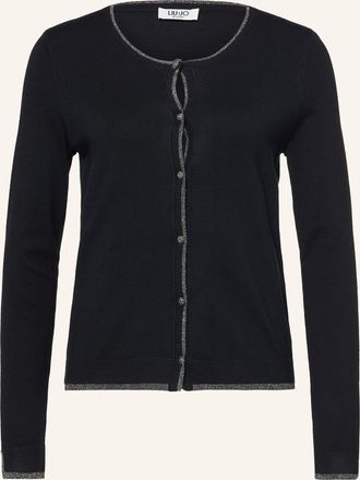 Liu Jo Liu Jo Strickjacke Mit Schmucksteinen Und Glitzergarn schwarz