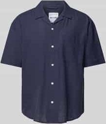 Only & Sons Relaxed Fit Freizeithemd aus Baumwoll-Leinen-Mix Modell CAIDEN