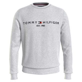 Tommy Hilfiger Sweatshirt f&uuml;r Herren, Rundhalsausschnitt, Regul&auml;r (Grau)