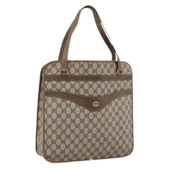 Gucci Sac Tote en Toile Pre-owned - Femme - Pre-owned - Beige - Taille: ONE Size