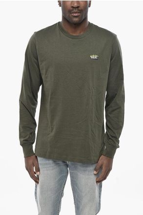 Diesel Long-Sleeve Crew Neck T-Shirt T-JUST-LS-SITUATION with Print size Xxl