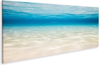 Islandburner Bild auf Leinwand Unterwasserlagune Mit Sandigem Meeresboden Bilder Wandbilder Poster