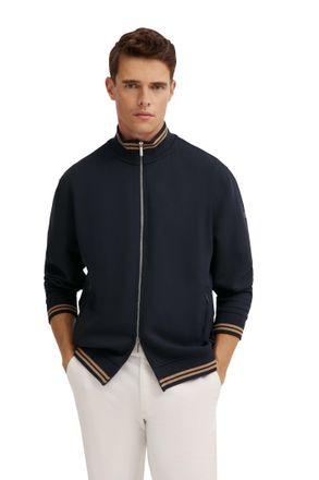Bugatti Herren Sweatjacke 8750-75080C modern, Rei&szlig;verschluss, Baumwolle, bequem, sportlich, elegant, klassisch