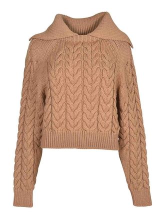 Patou Pull Col Rond - Marron