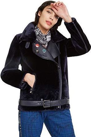 Desigual 19WWEWCE507940 Vestes, Blue, 40 Femme