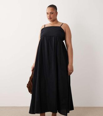 Esm&eacute;e Esm&eacute;e Curve - Maxi-Strandkleid in Schwarz