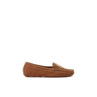 Kazar Braune Mokassins mit gro&szlig;em Metallmonogramm - - Shoes - Damen - Braun - 37 EU