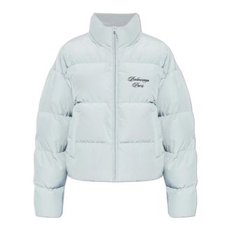 Balenciaga Daunenjacke mit Logo - - Jackets - Damen - Grau - M