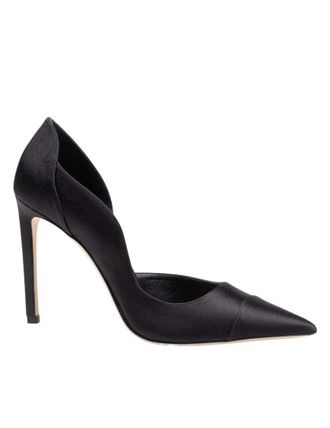 Jimmy Choo London Hohe Schuhe - Brigitte 100 Sta Satin Pump, Black - Gr. 37,5 (EU) - in Schwarz - f&uuml;r Damen