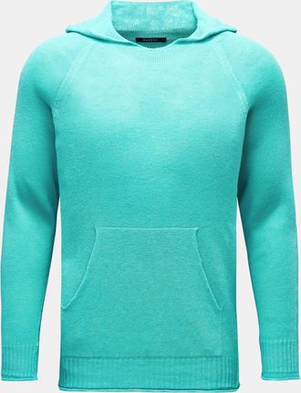 04651/ Herren - Kapuzenpullover Linen Knit türkis