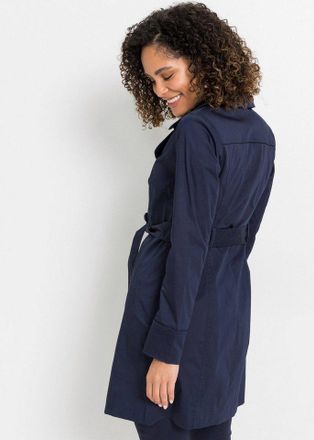 Bonprix Trenchcoat mit abnehmbarem Bindeg&uuml;rtel, 2-Reiher