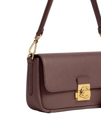 Coccinelle C-Me Lock Shoulder Bag - Brown