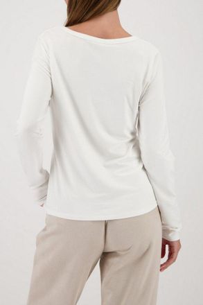 Monari Langarmshirt Shirt Atelier Regular fit mit Rundhalsausschnitt