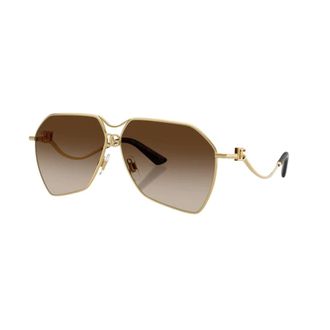Dolce & Gabbana Femme, Accessoires, Jaune, Taille: 62 MM Lunettes de soleil Pilote