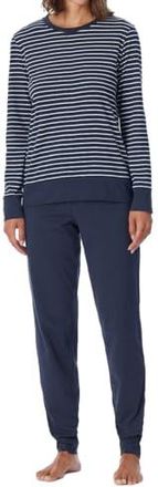 Uncover by Schiesser Schiesser Uncover Nightwear Ensemble de Pijama, Dunkelblau_181753, 40 Femme