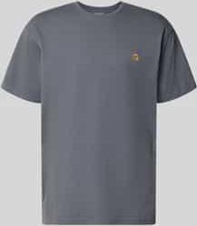 Carhartt Work in Progress T-Shirt mit Label-Stitching und Rundhalsausschnitt