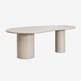 Sklum Sklum - Ovaler Esstisch aus mdf (220x115 cm) Billie Beige Tapioca