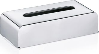 KELA Kosmetikt&uuml;cher Box 27 x 12,5 x 7 cm FABER, Edelstahl 18/10, Taschent&uuml;cher Box mit Wandhalterung, hochglanzpoliert