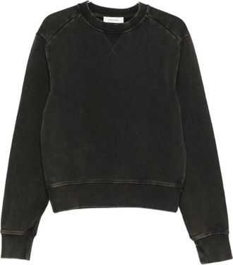 Entire studios Entire Studios, Femme, Sweatshirts et sweats &agrave; capuche, Noir, Taille: 42 FR Knit Crewneck