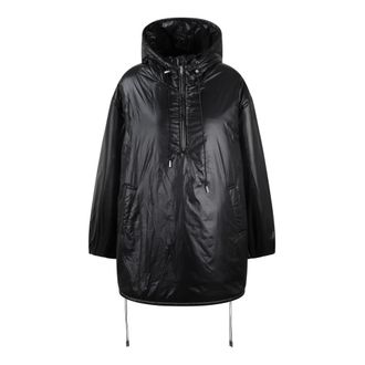 Saint Laurent Nylon Anorak mit Cassandre-Stickerei - - Jackets - Damen - Schwarzk - S