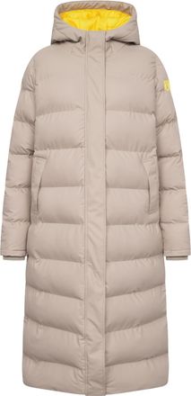 Derbe Wintermantel Interholm Damen Beige Puffer 46 | Steppmantel | Vegane Daune | lang