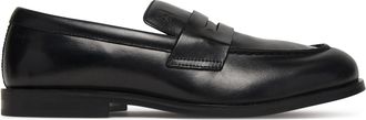Calvin Klein Halbschuhe Calvin Klein Ess Rubber Penny Loafer Pol Lth HM0HM02025 Schwarz