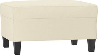 vidaXL Repose-pied Cr&egrave;me 70x55x41 cm Similicuir