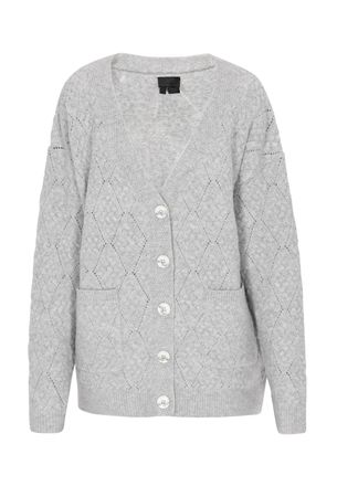 Dreimaster Dreimaster Cardigan Damen Grau Melange