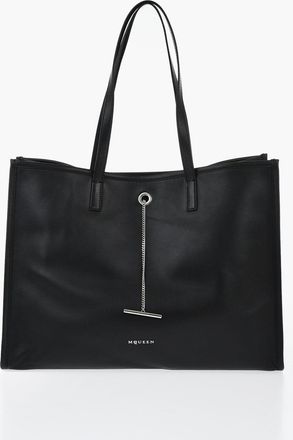 Alexander McQueen Leather Tote With Internal Pocket Alexander McQueen