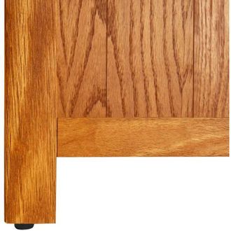 vidaXL Vidaxl - B&uuml;cherregal 4 F&auml;cher 45x22x110 cm Massivholz Eiche
