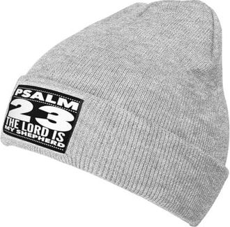 Generic Coupe-Vent Bonnet Souple Tricot&eacute;, Psaume 23 Religieux, Extensible Casquette Tricot&eacute;, Tricoter Chapeau pour Ski, Sports, Cyclisme