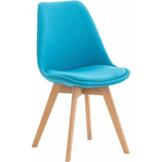 Clp Chaise de salle &agrave; manger / cuisine Linares Turquoise Tissu