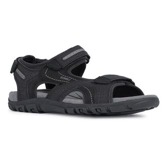 Geox Herren U Sandal Strada D Riemchensandalen, Schwarz Black Stone C9310, 39 EU