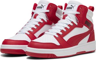 Puma Erwachsene Rebound Sneakers 44.5, White for All Time Red Black