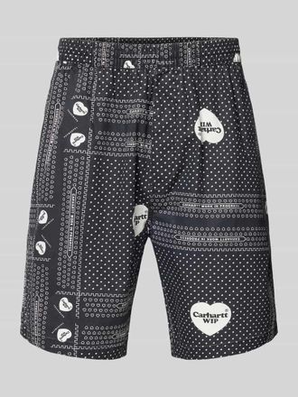 Carhartt Work in Progress Regular Fit Shorts mit elastischem Bund Modell HEART BANDANA