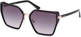 Guess Femme, Accessoires, Noir, Taille: 59 MM Butterfly Lunettes de soleil