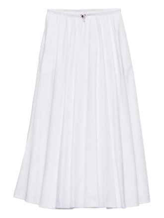Prada jupe Re-Nylon à plis - Blanc