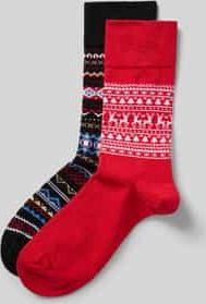 Christian Berg Socken mit geripptem Abschluss