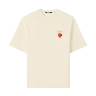 Jacquemus Erdbeer-T-Shirt - - Tops - Herren - Beige - L