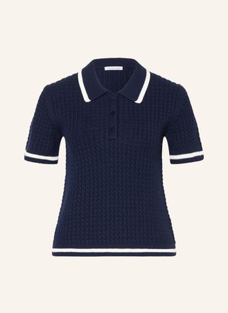 Mrs & Hugs Mrs & Hugs Strick-Poloshirt blau