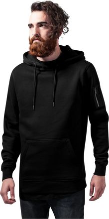 Urban Classics Herren Kapuzenpullover Sweat Bomber Hoody, Gr. Medium, Schwarz (Black 7)